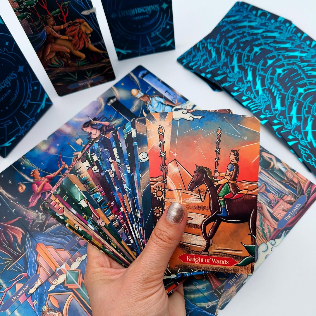 Dreamscapes Tarot Card Deck With Guidebook, Indie Tarot Cards, Unique ...