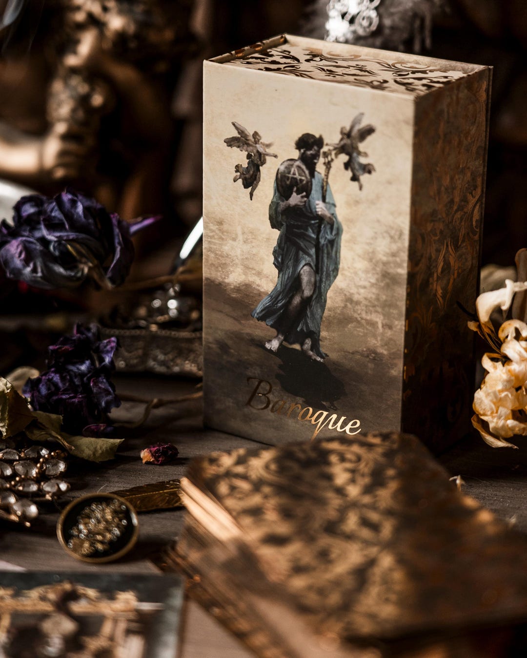 Gold Foil Tarot Deck With Guidebook – Baroque Tarot Cards for Beginners ...