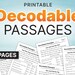 Printable Decodable Passages -- Phonics Readers Printable Early Reading ...