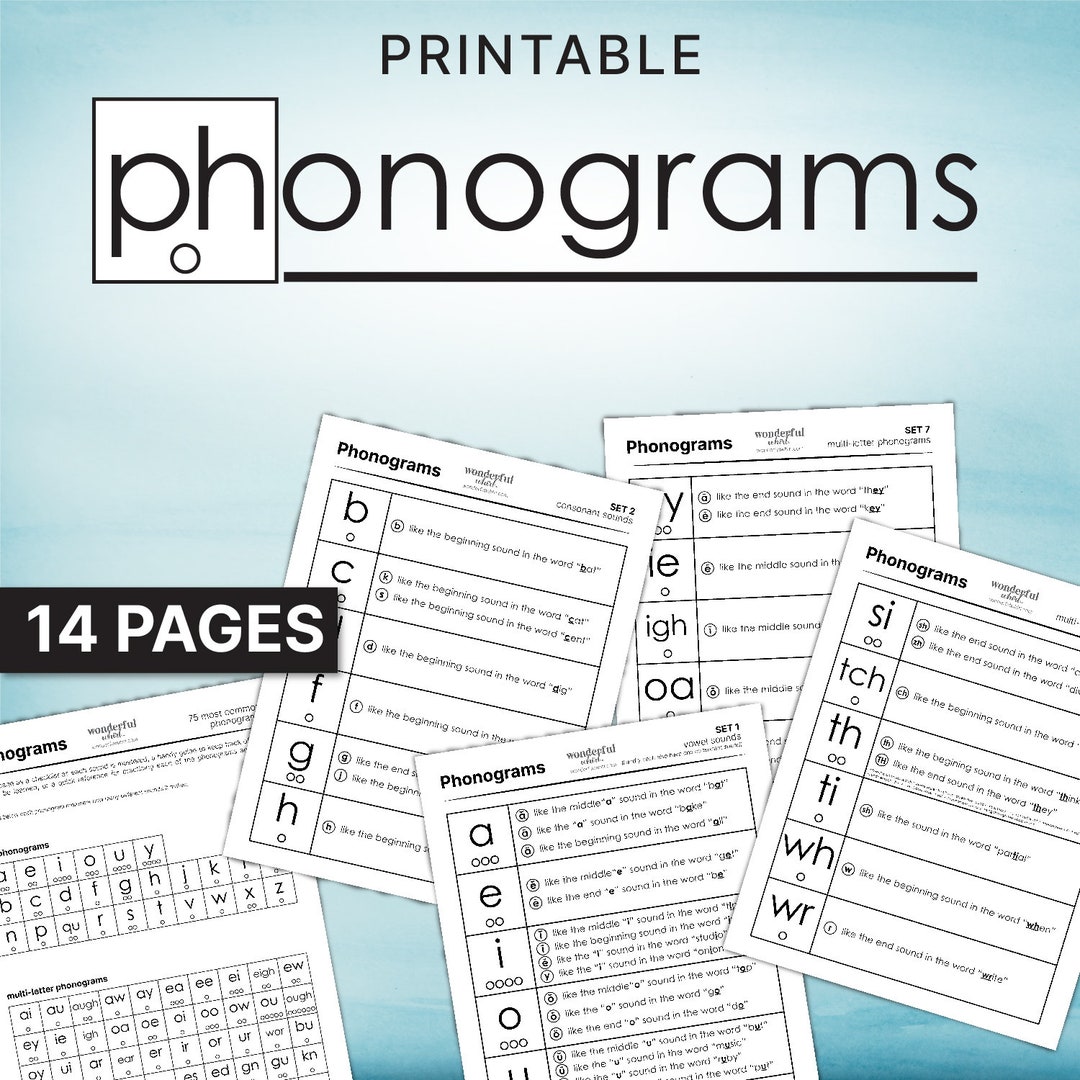Printable Phonograms -- Phonics and Early Reading Educational Resources ...