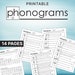Printable Phonograms -- Phonics and Early Reading Educational Resources ...