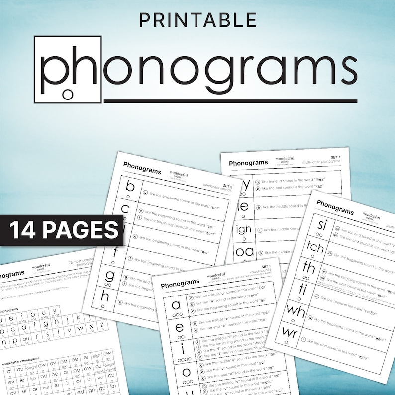Printable Phonograms -- Phonics and Early Reading Educational Resources ...