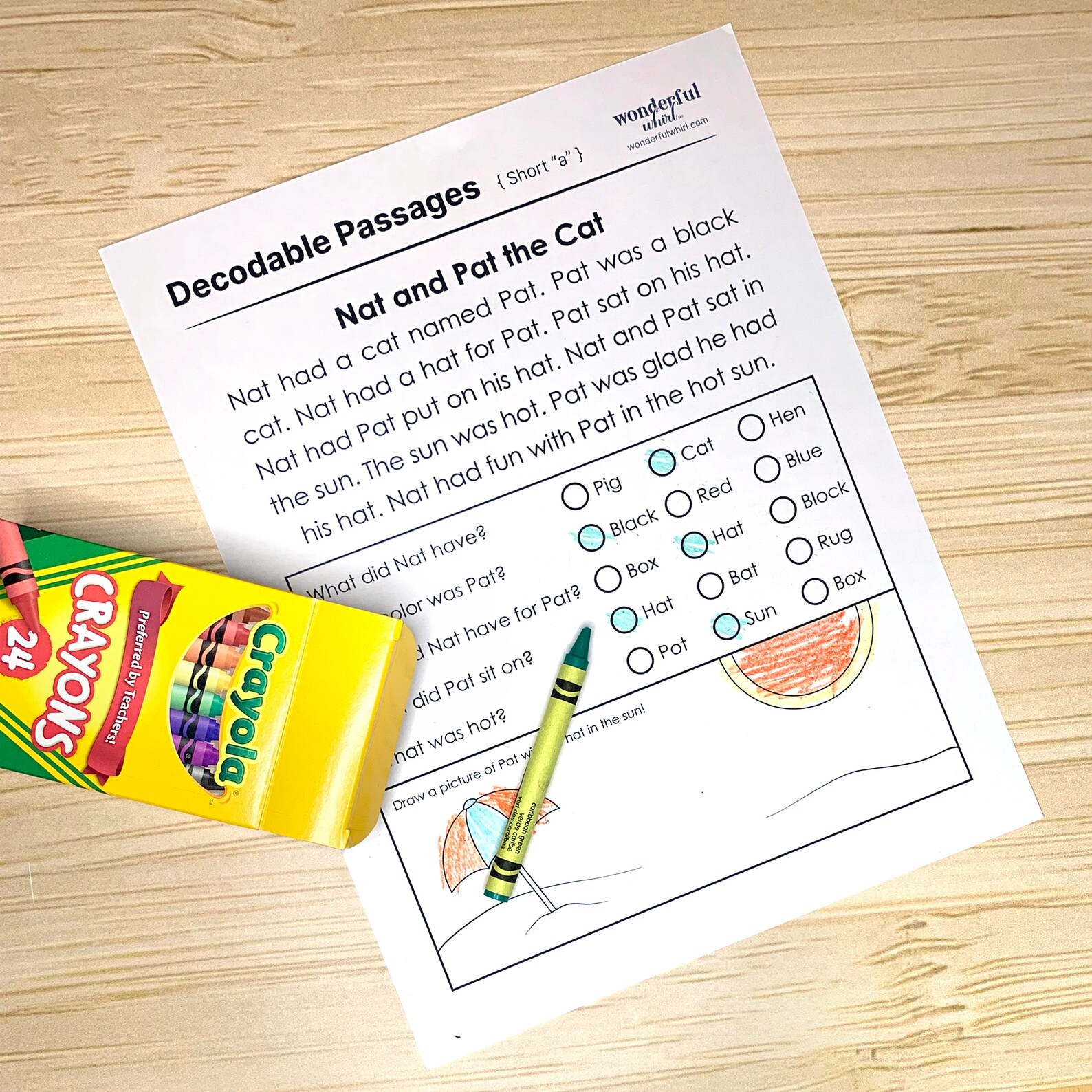 Printable Decodable Passages -- Phonics Readers Printable Early Reading ...