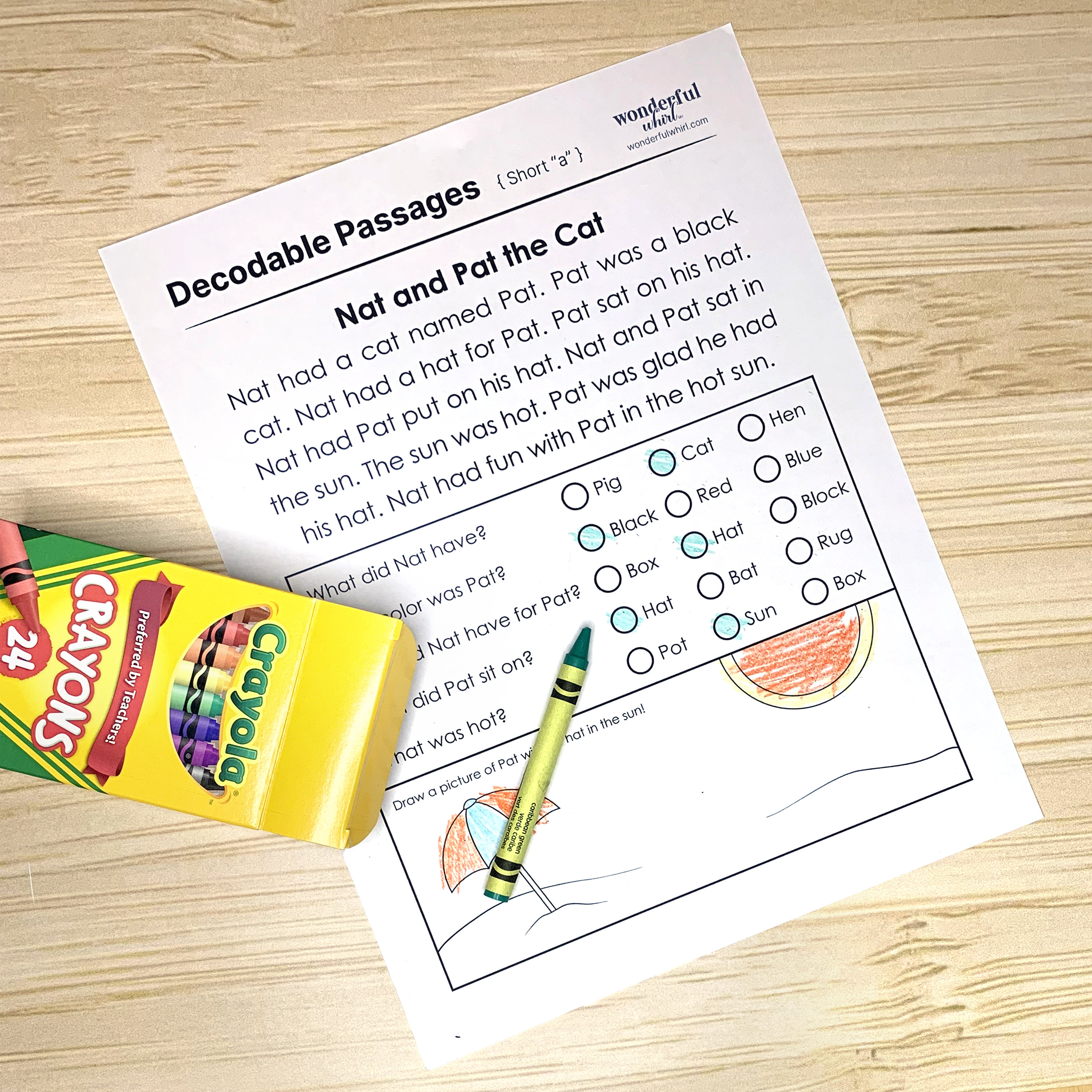 Printable Decodable Passages -- Phonics Readers Printable Early Reading ...