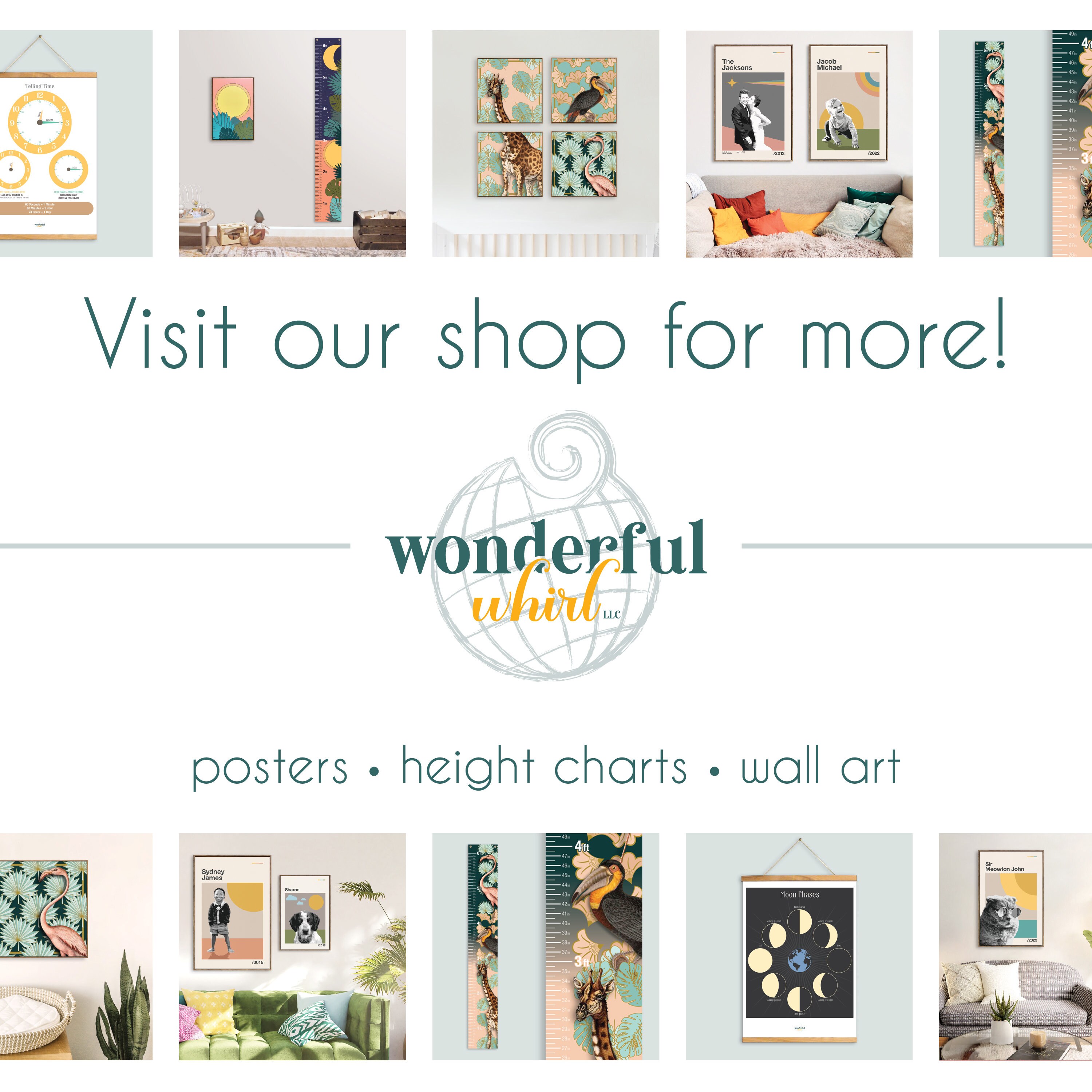 Printable Educational Posters Alphabet, Numbers, Colors, Moon/solar ...