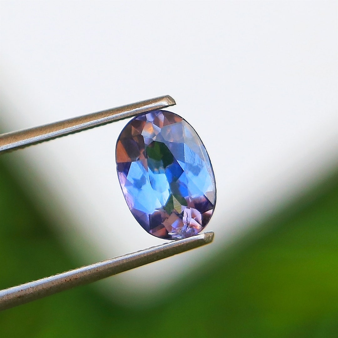 1.05 Cts Natural & Unheated Purple Blue Tanzanite Gemstone - Etsy