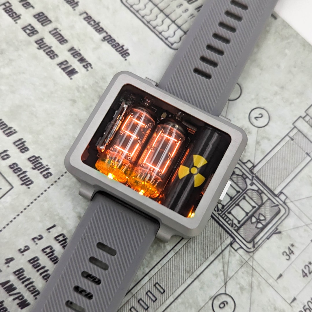 Nixie Tube Wrist Watch Wristwatch Clock Tubes IV-16 Atomic Numitron ...