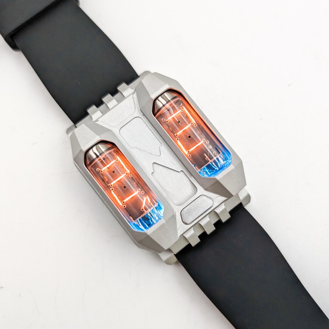 Nixie Tube Wrist Watch Wristwatch Clock Tubes IV-9 Futuristic Numitron ...