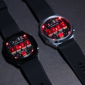 Rare Watch Wristwatch Clock 'red Time' (metal, Splash Resistant ...