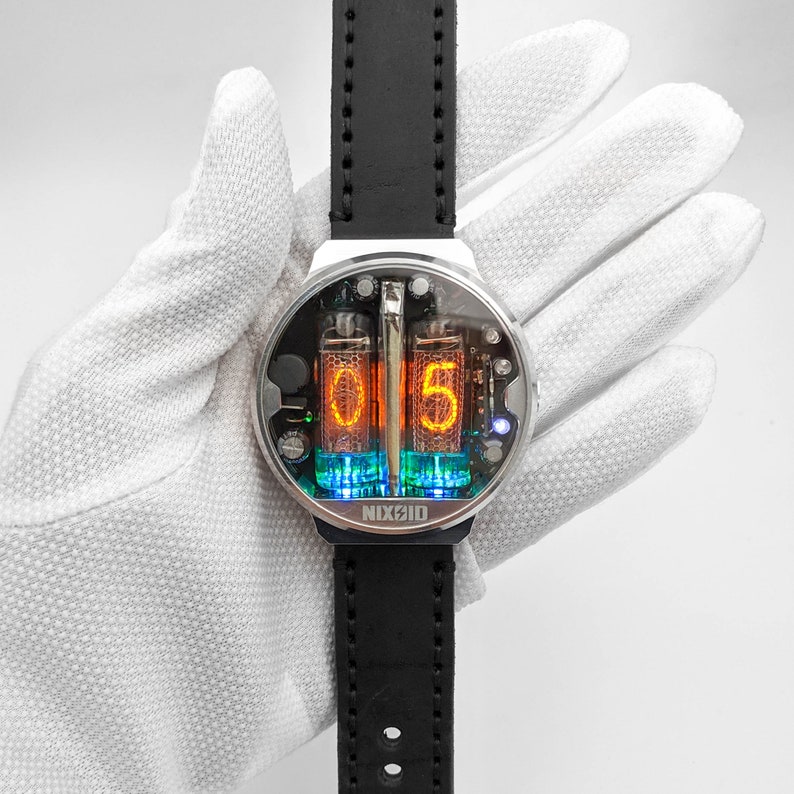 Steampunk Nixie Tube Clock Rare Wrist Watch Nixoid Next (metal ...