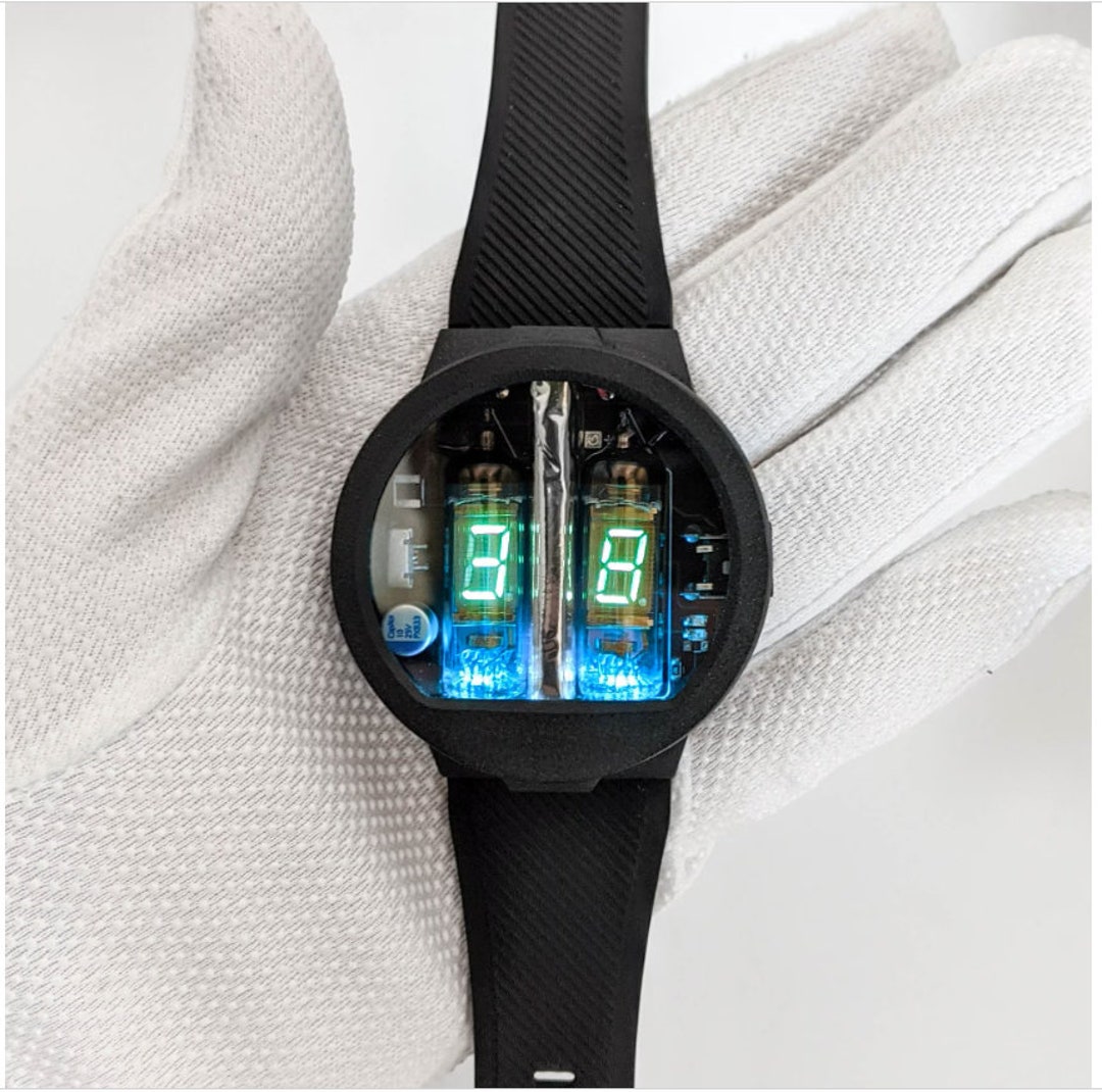 Nixie Tube Watch Clock Wrist Watch Wristwatch VFD Classic - Retro Style ...