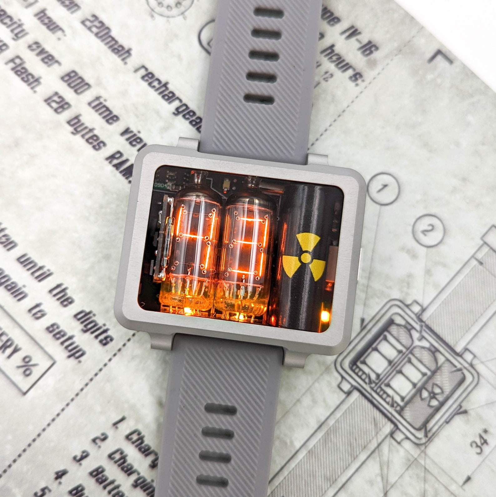 Nixie Tube Wrist Watch Wristwatch Clock Tubes IV-16 Atomic Numitron ...