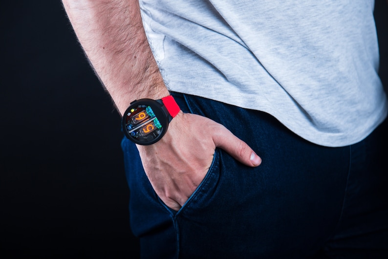 Nixie Tube Wrist Watch Wristwatch Clock Gas Discharge Tubes IN-16 ...