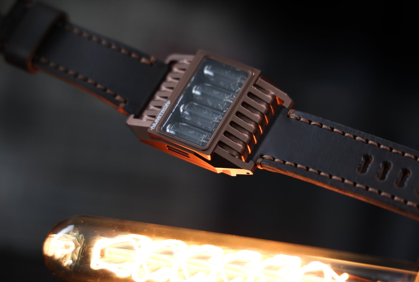 Nixie Tube Wrist Watch Wristwatch Clock Tubes IV-16 Futuristic Numitron ...