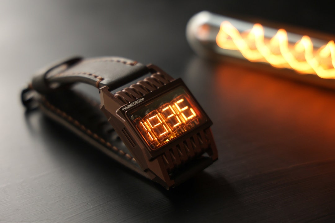 Nixie Tube Wrist Watch Wristwatch Clock Tubes IV-16 Futuristic Numitron ...