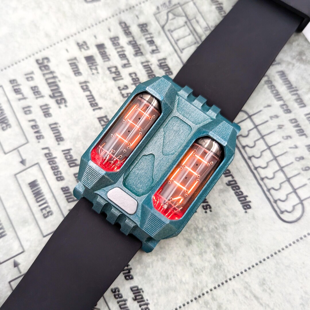 Nixie Tube Wrist Watch Wristwatch Clock Tubes IV-9 Futuristic Numitron ...