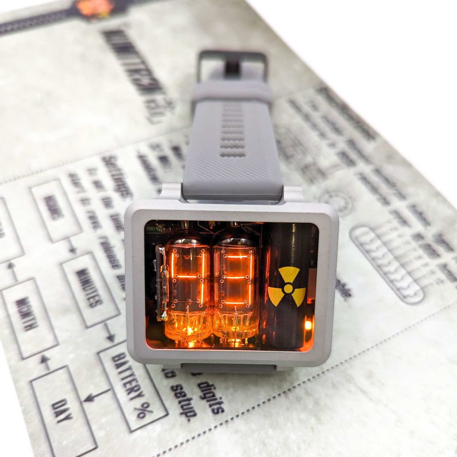 Nixie Tube Wrist Watch Wristwatch Clock Tubes IV-16 Atomic Numitron ...