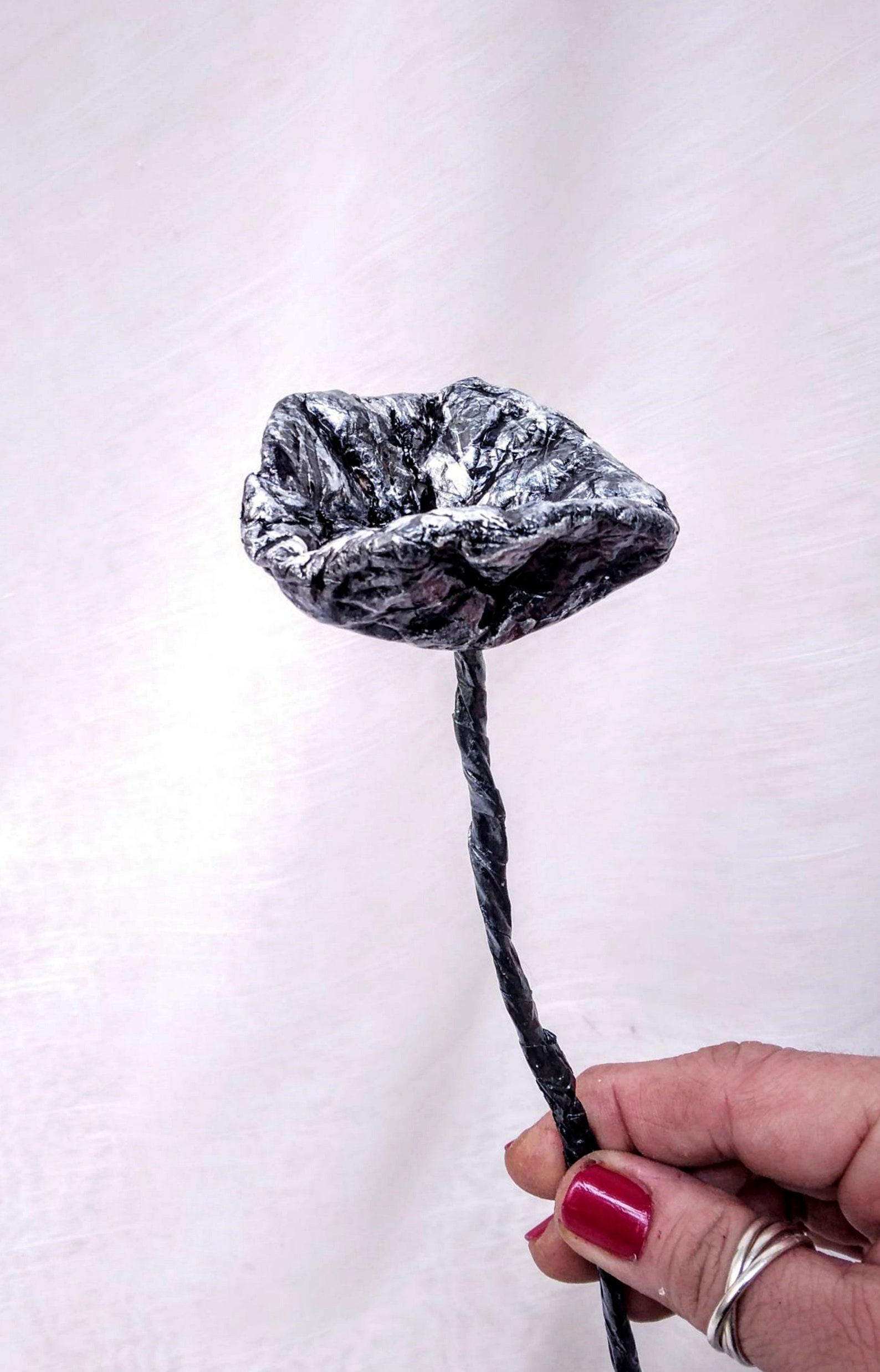 Long Stem Paper Mache Flowersmother's Day Giftflower - Etsy