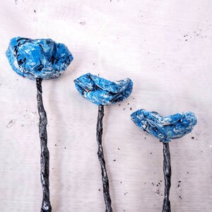 Long Stem Paper Mache Flowersmother's Day Giftflower - Etsy