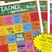 Teacher Appreciation Bingo Printable Game | Teachers Year End ...