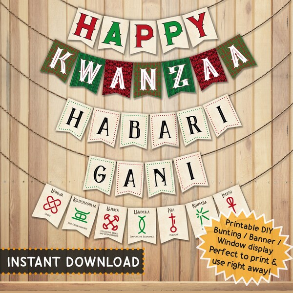 Kwanzaa Banner - Etsy