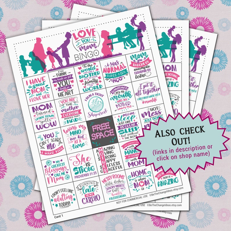 Woman Power Bingo Game | Women Girls Celebration Party Shower ...