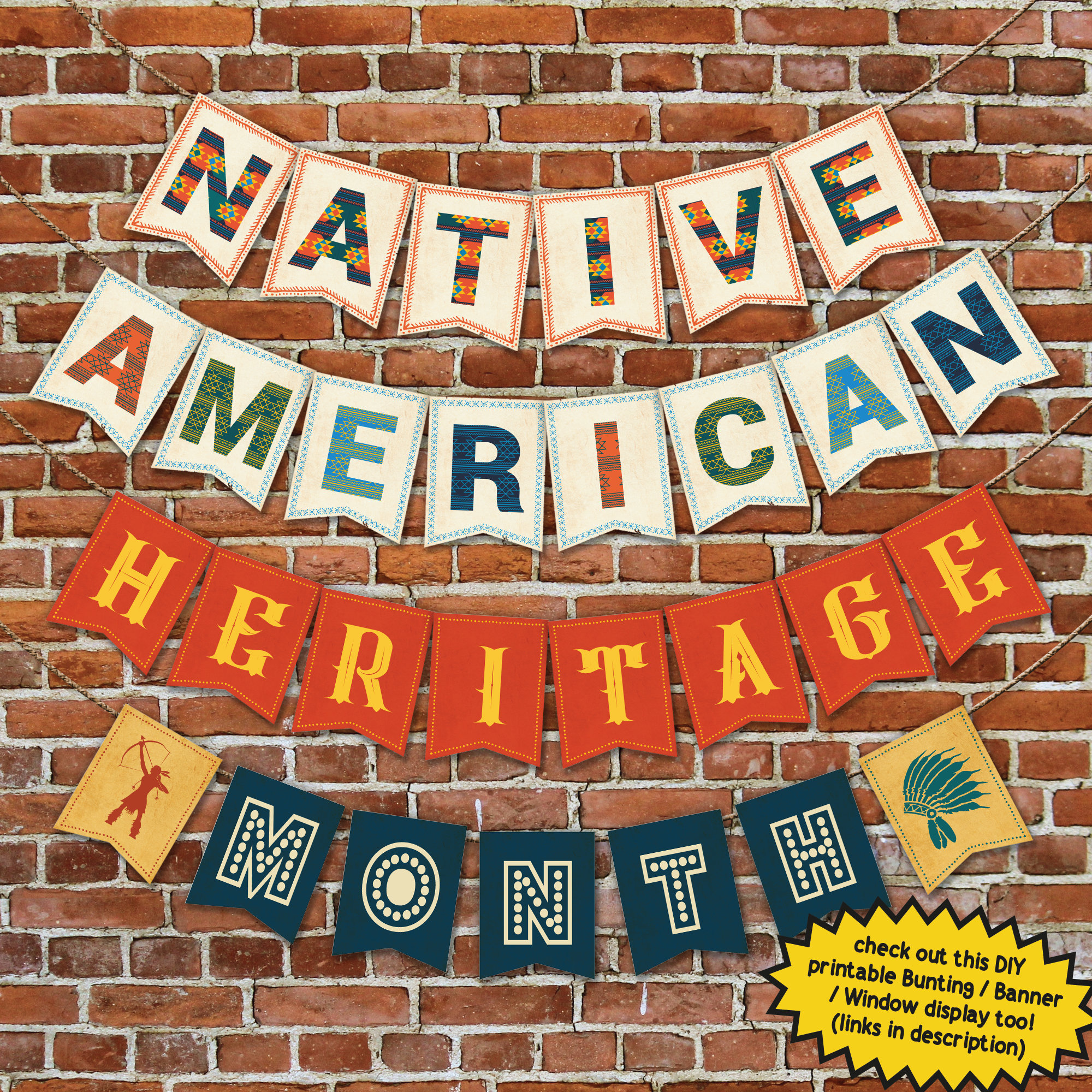 Native American Indian Bingo Game Celebration Fun Activity | November ...