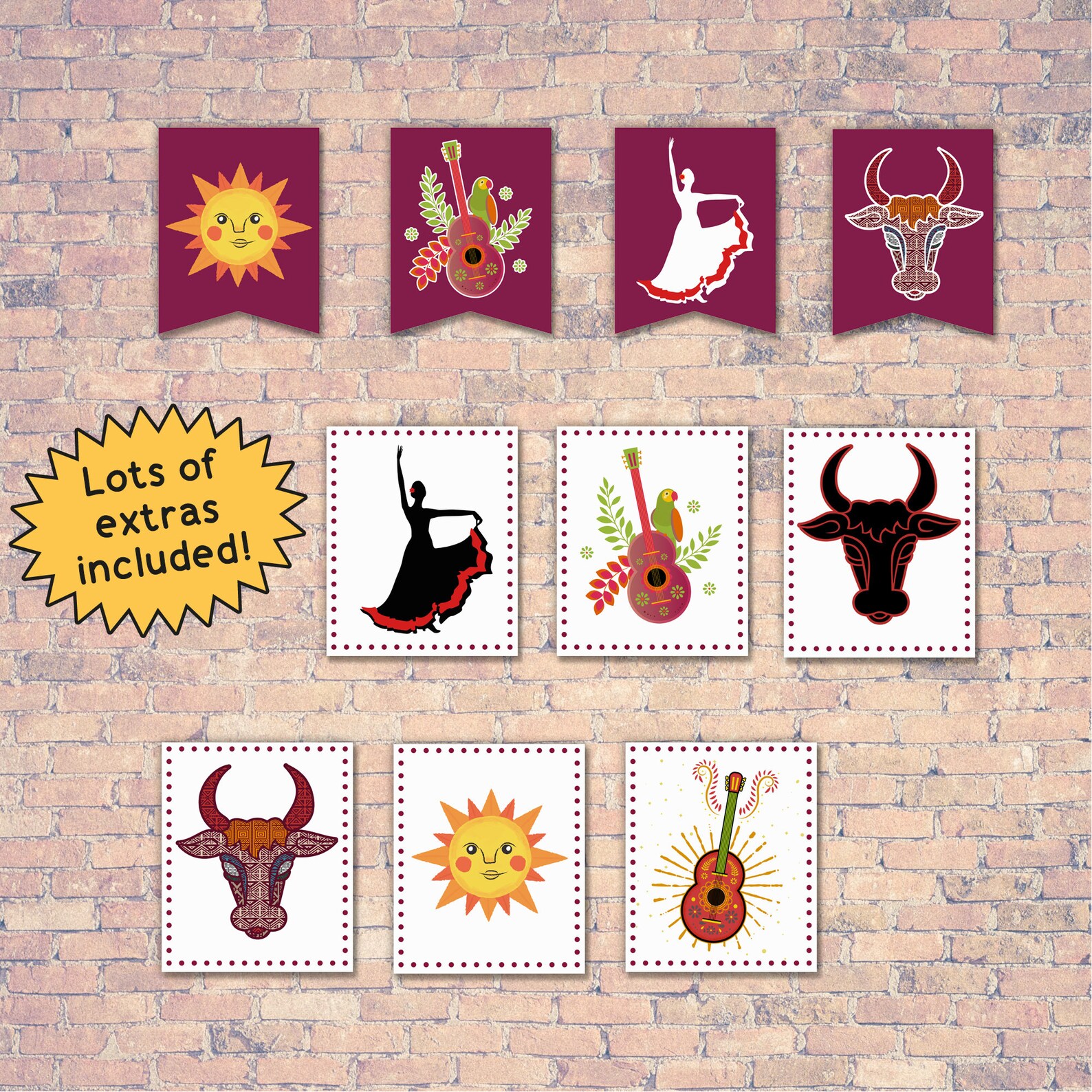 Hispanic Heritage Month Printable Celebration Banner Bunting | Latin ...