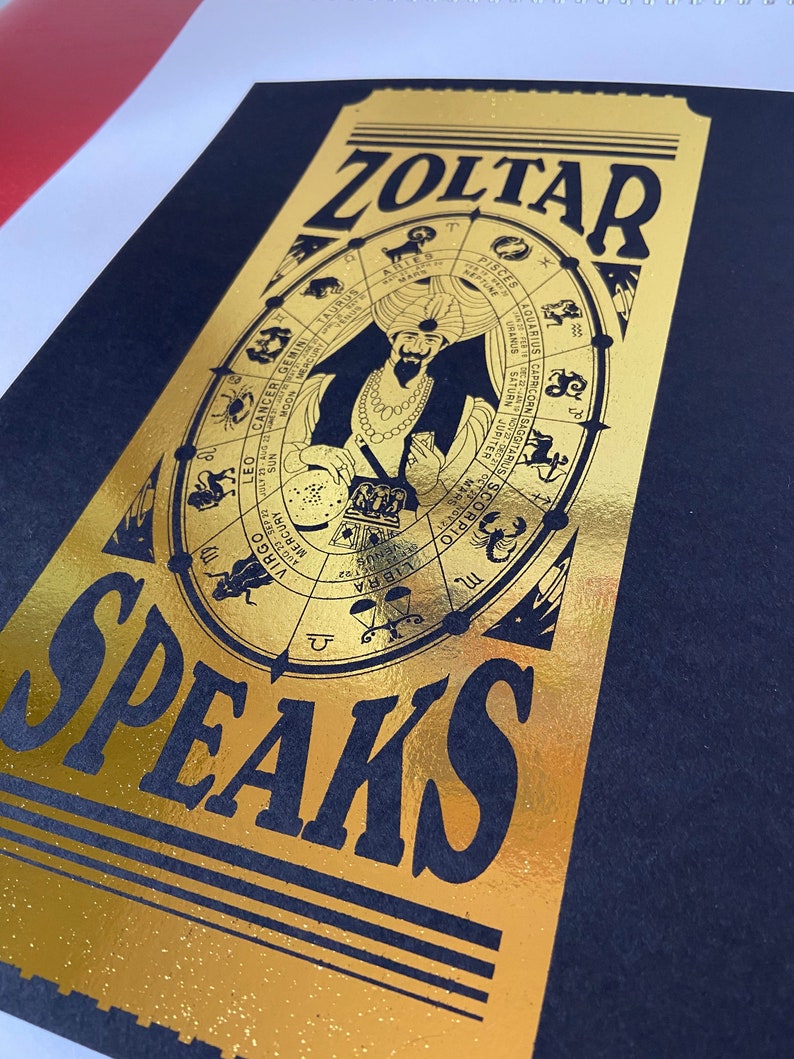 Zoltar Speaks Foil Print A4 - Etsy