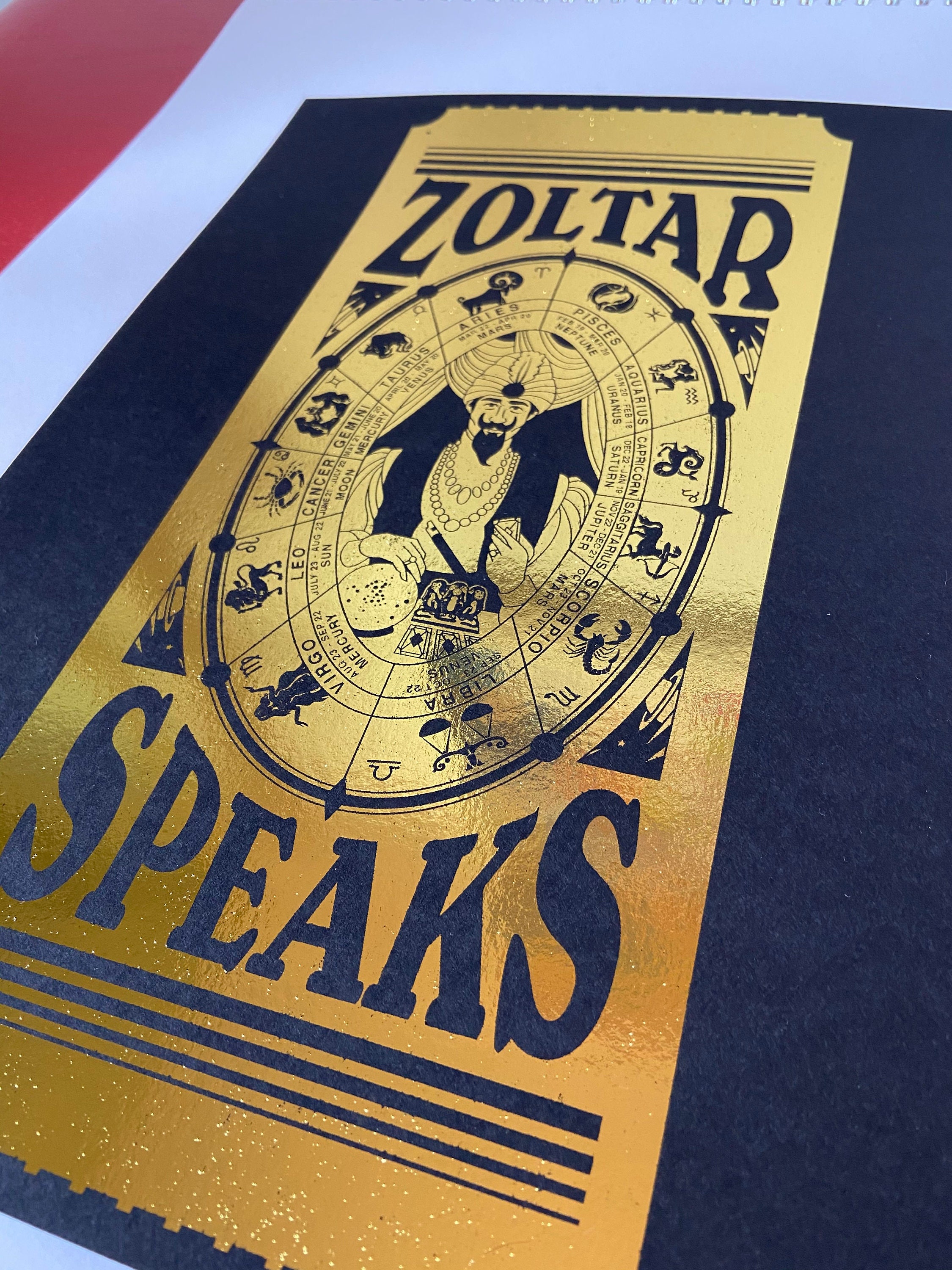Zoltar Speaks Foil Print A4 - Etsy
