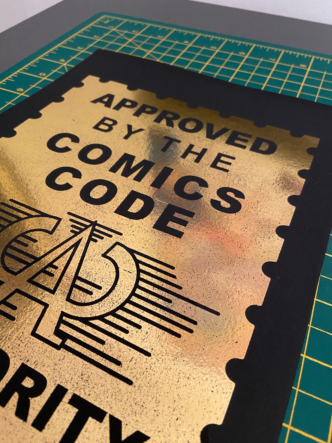 Approved by the Comics Code Stamp Foil Print A4 - Etsy UK