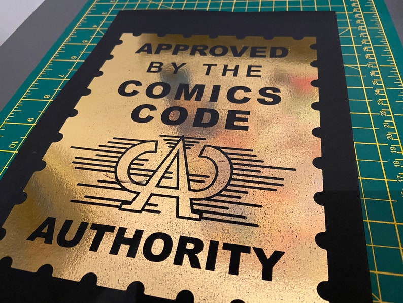 Approved by the Comics Code Stamp Foil Print A4 - Etsy