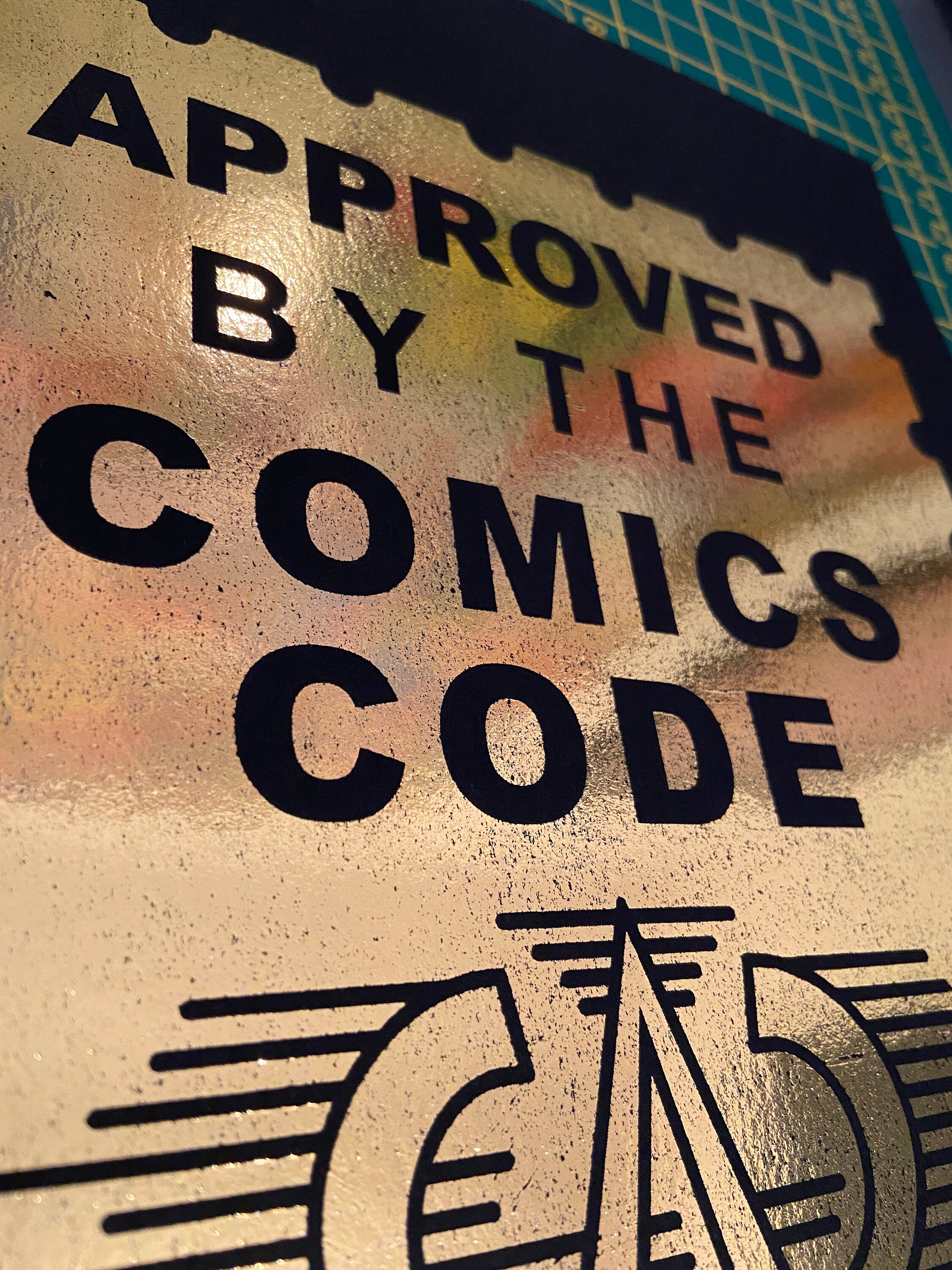 Approved by the Comics Code Stamp Foil Print A4 - Etsy