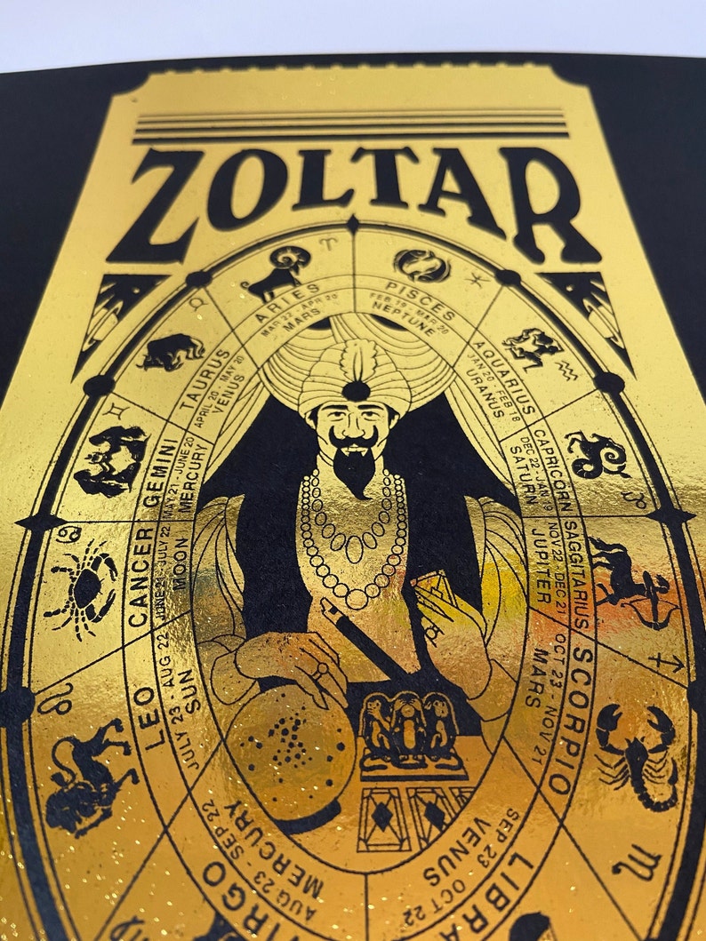 Zoltar Speaks Foil Print A4 - Etsy