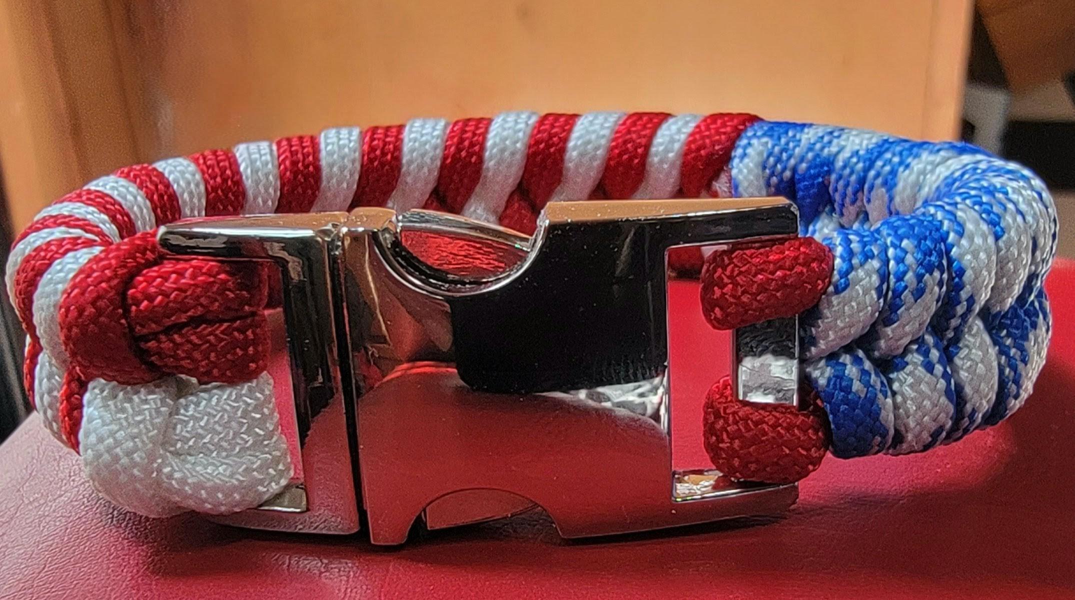 USA Flag Paracord Bracelet - Etsy