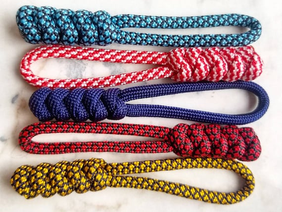 Paracord zipper pulls snake knot Etsy