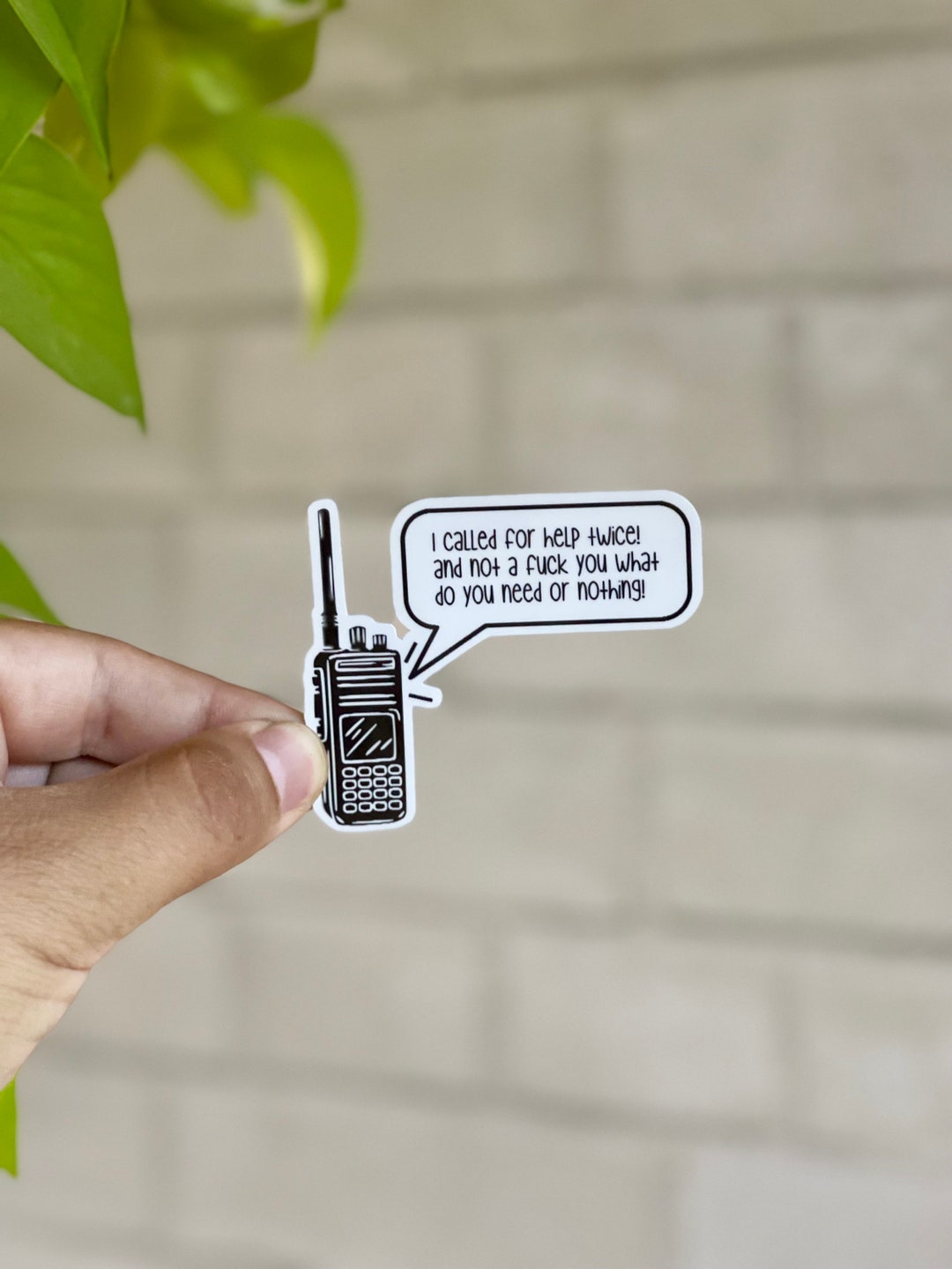 Radio Talk/ Walkie Talkie Sticker/ Public Works - Etsy