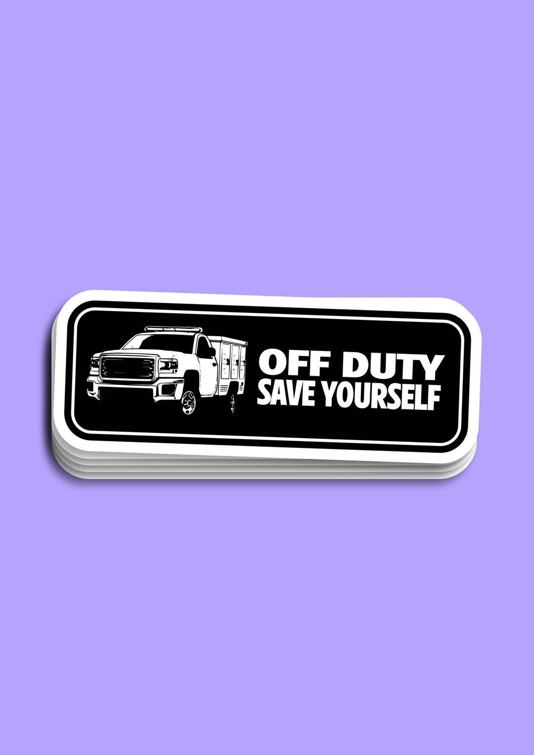 Off Duty Sticker /funny Sticker/ Workplace Humor/sticker for Water ...
