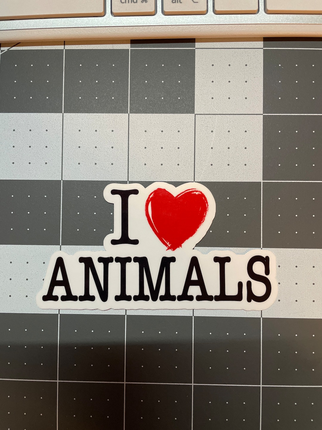 I Heart Animals/ I Love Animals/ Animal Lover Sticker - Etsy