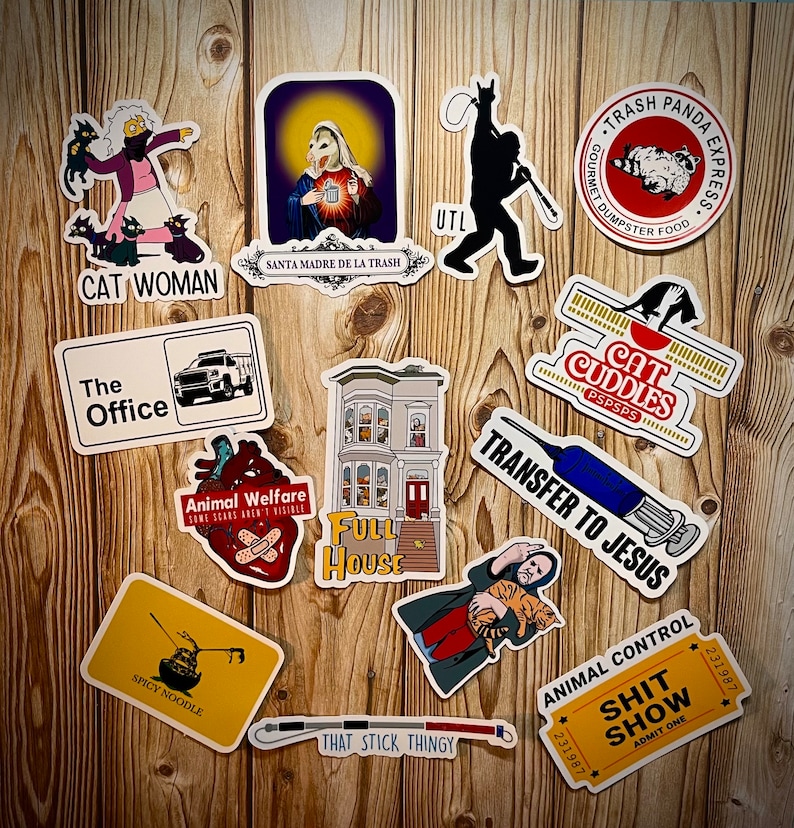 Sticker Bundle #2 With a Total of 13 Laminated Die Cut Animal Stickers ...