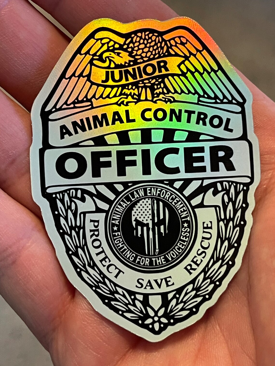 JUNIOR Animal Control Badges - Etsy