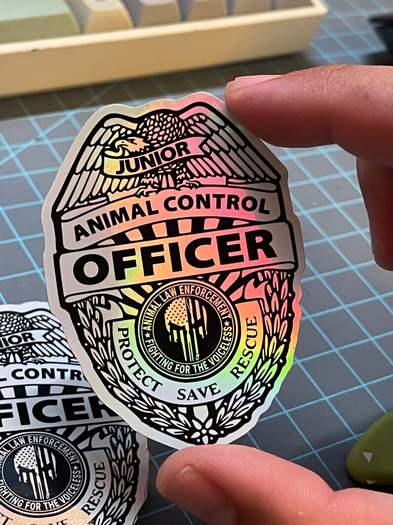 JUNIOR Animal Control Badges - Etsy