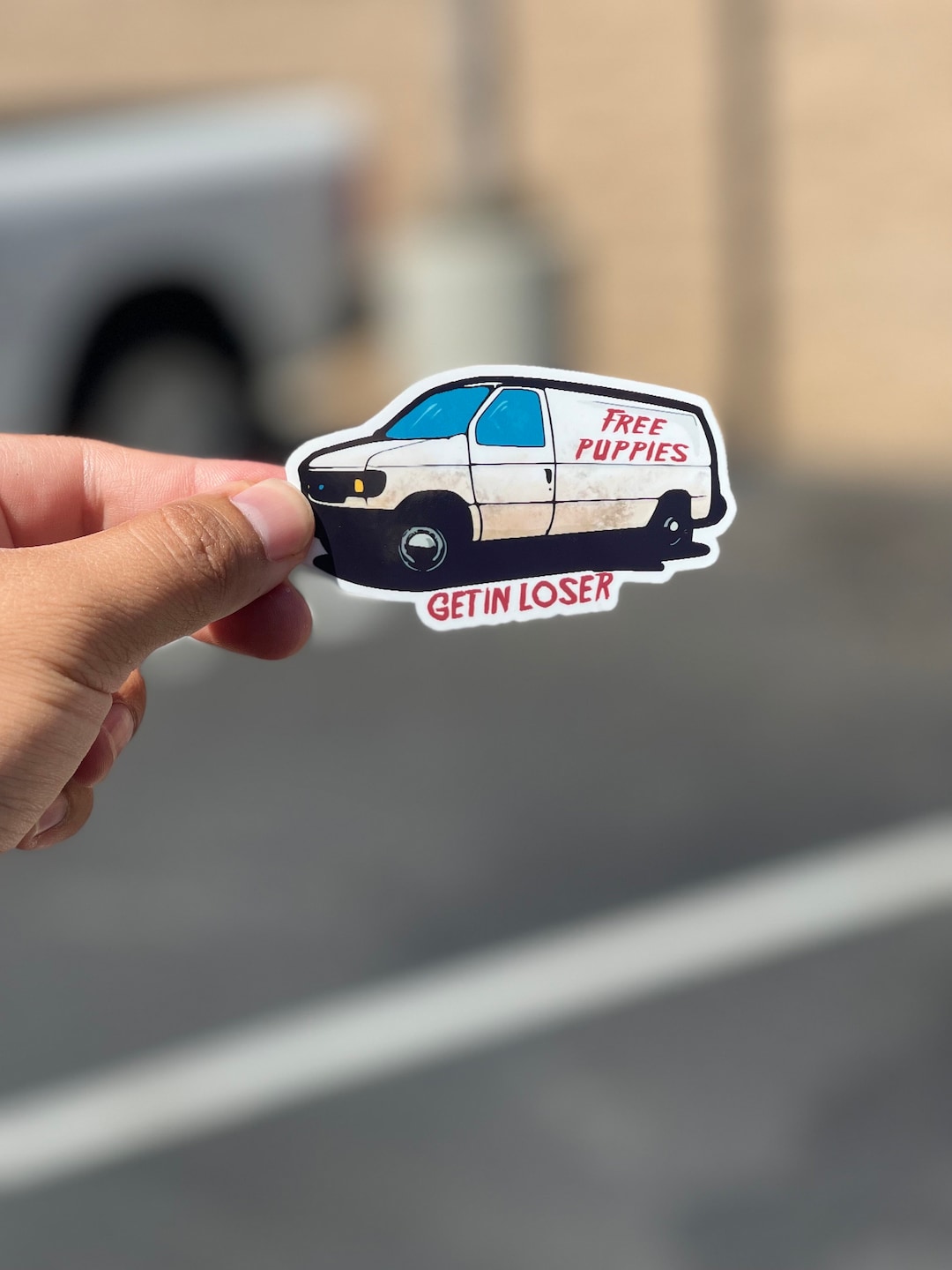 Rape Van / Adult Sticker / Free Puppies / Get in Loser - Etsy