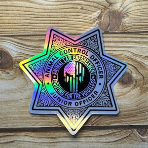 JUNIOR STAR Animal Control Badges - Etsy