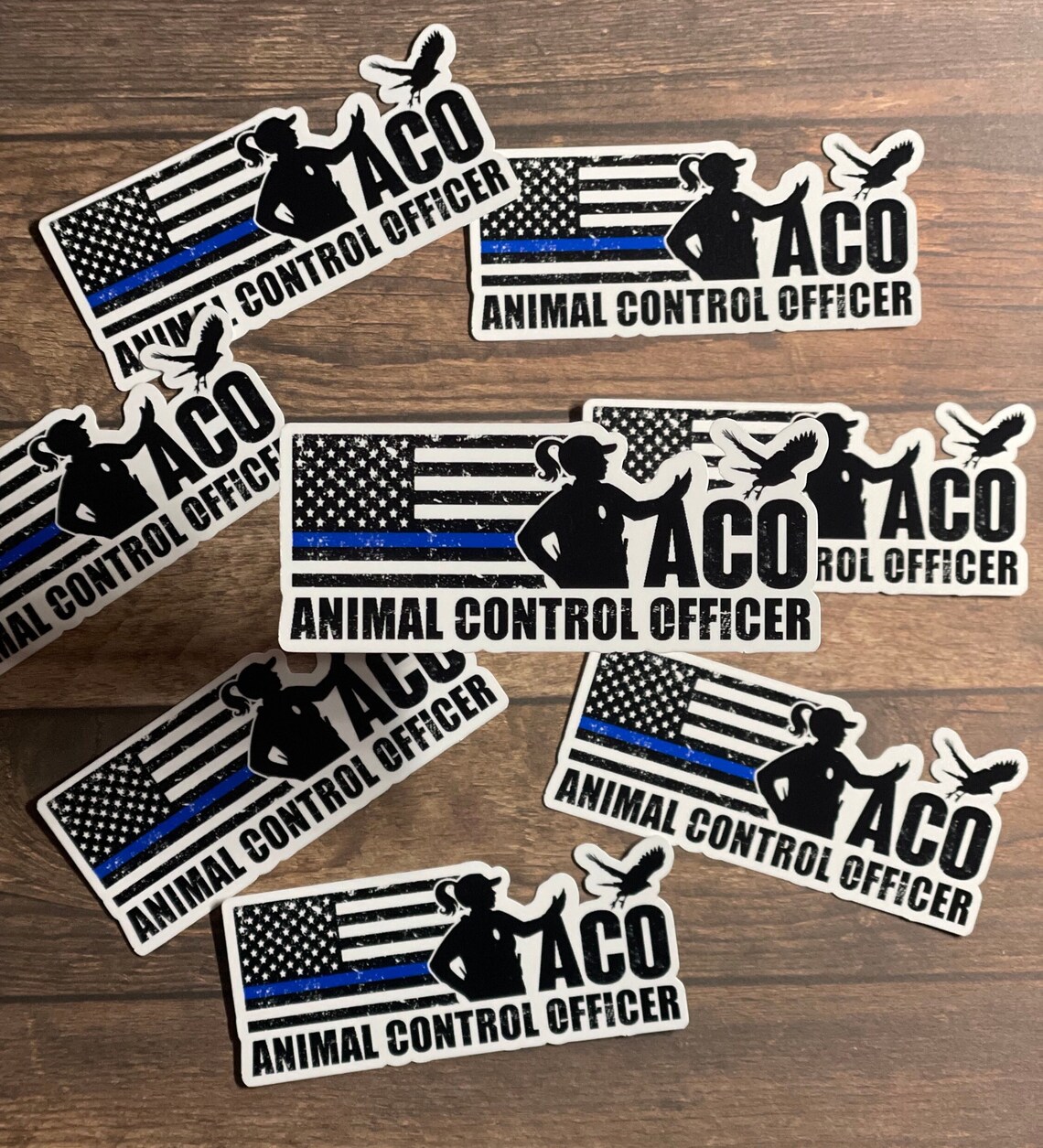 Animal Control Officer (female) Blue Like Sticker - Etsy