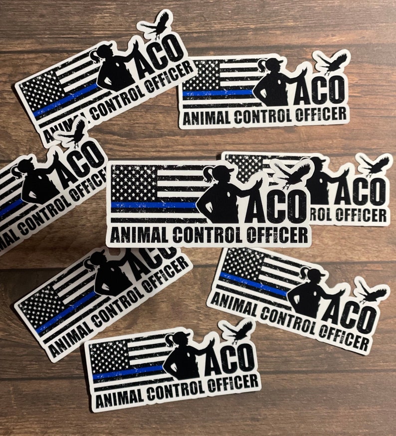 Animal Control Officer (female) Blue Like Sticker - Etsy