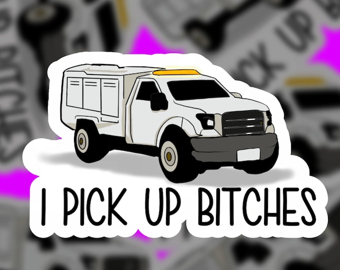 I Pick up Bitches/ Animal Control Truck Dog Pound Truck. - Etsy