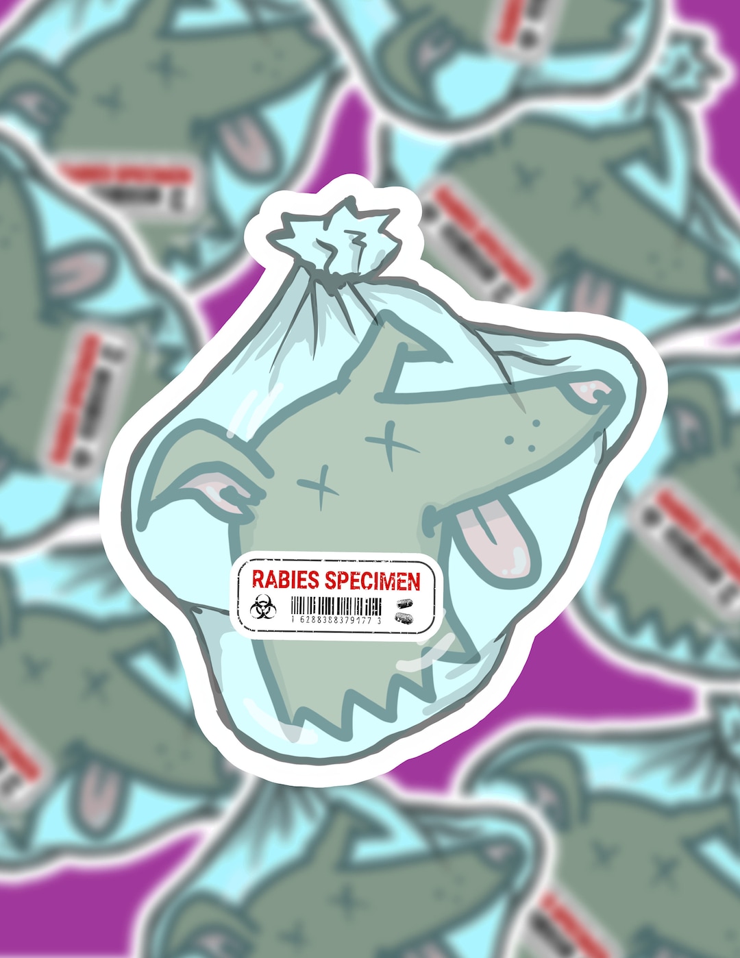 Rabies Specimen Lab Testing/ Rabies Control Sticker/ Rabies Test - Etsy