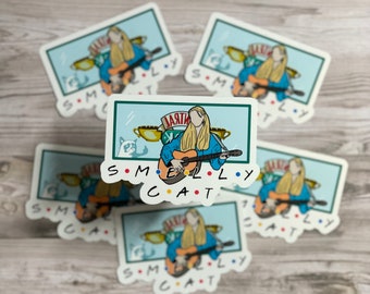 Smelly Cat Weather Proof Vinyl Sticker - Etsy