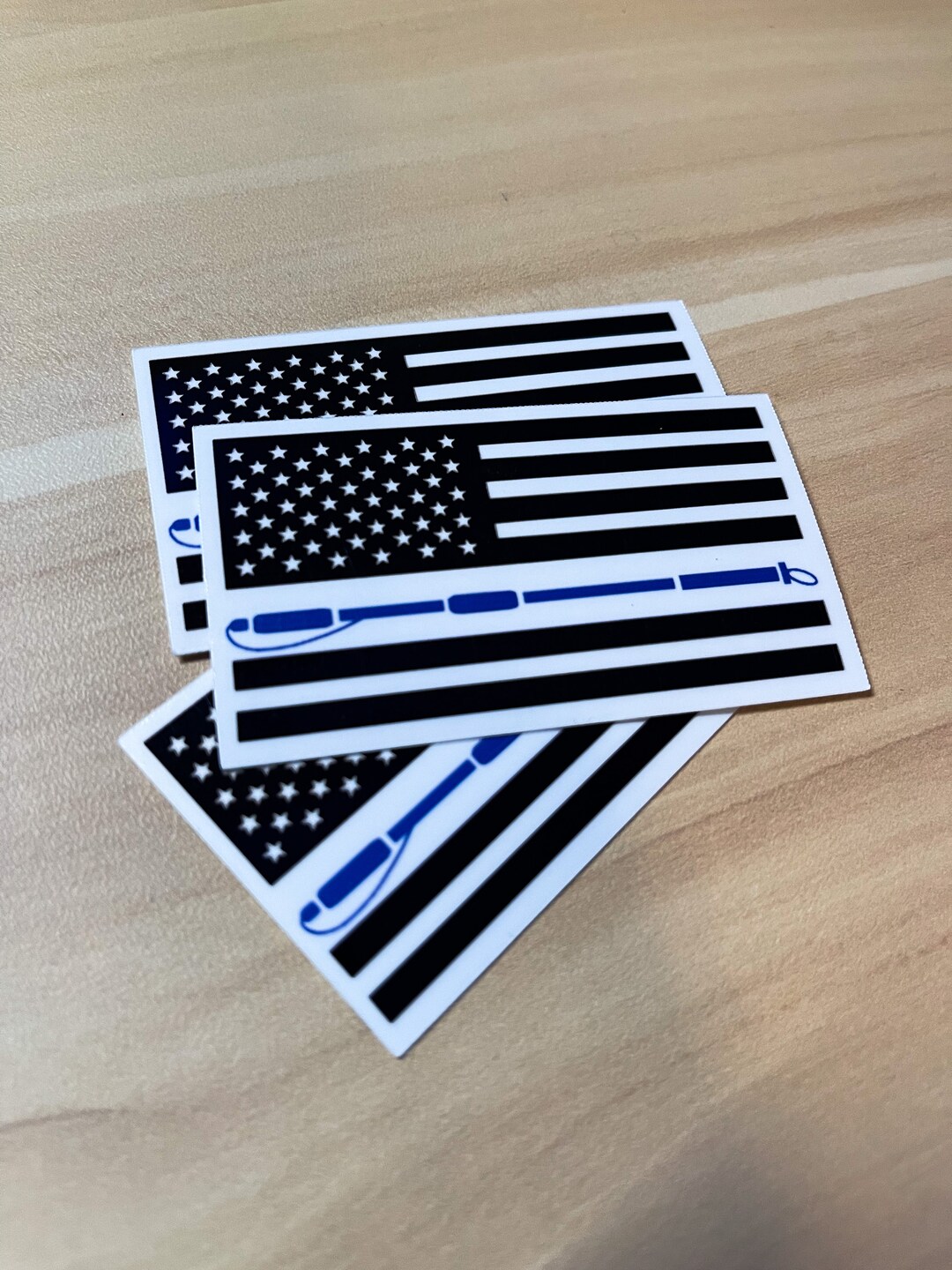 ACO Flag (blue Line)/ Animal Control Flag Sticker - Etsy